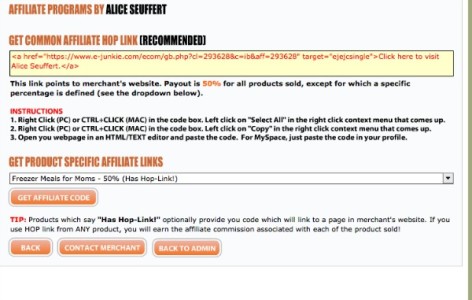 Affiliate Program - Dining with Alice