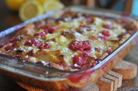 Lemon Raspberry French Toast Bake - Dining with Alice