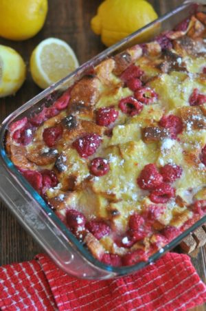 Lemon Raspberry French Toast Bake - Dining with Alice